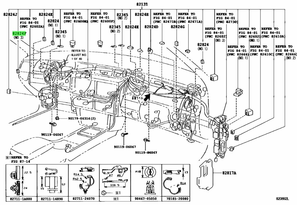 Buy Genuine Toyota 8282422060 (82824-22060) Connector, Wiring Harness ...