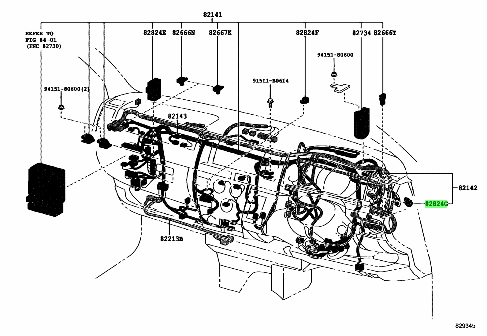Купить Toyota 8282426200 (82824-26200) Connector, Wiring Harness. Цены ...