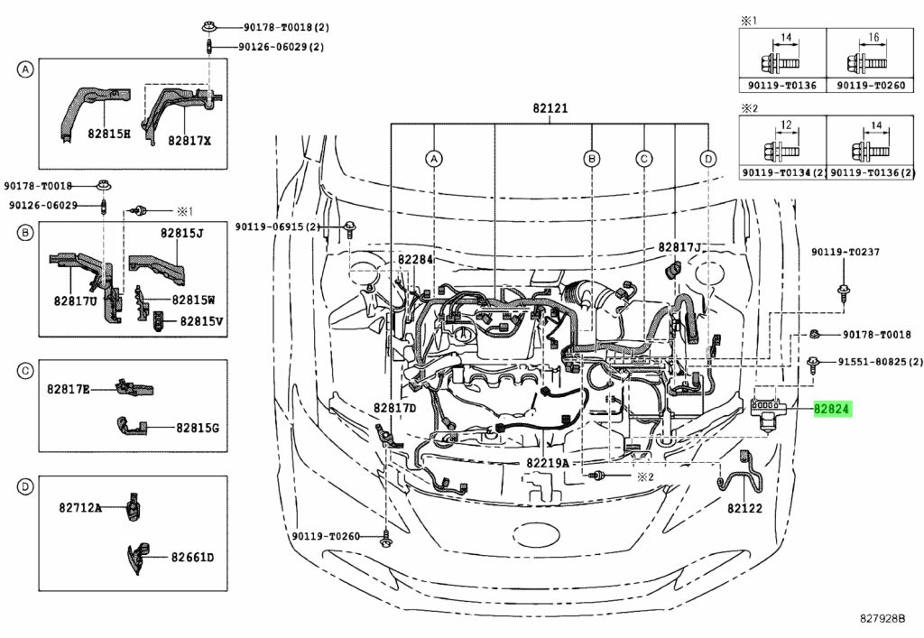 Buy Genuine Toyota 8282433360 (82824-33360) Connector, Wiring Harness ...