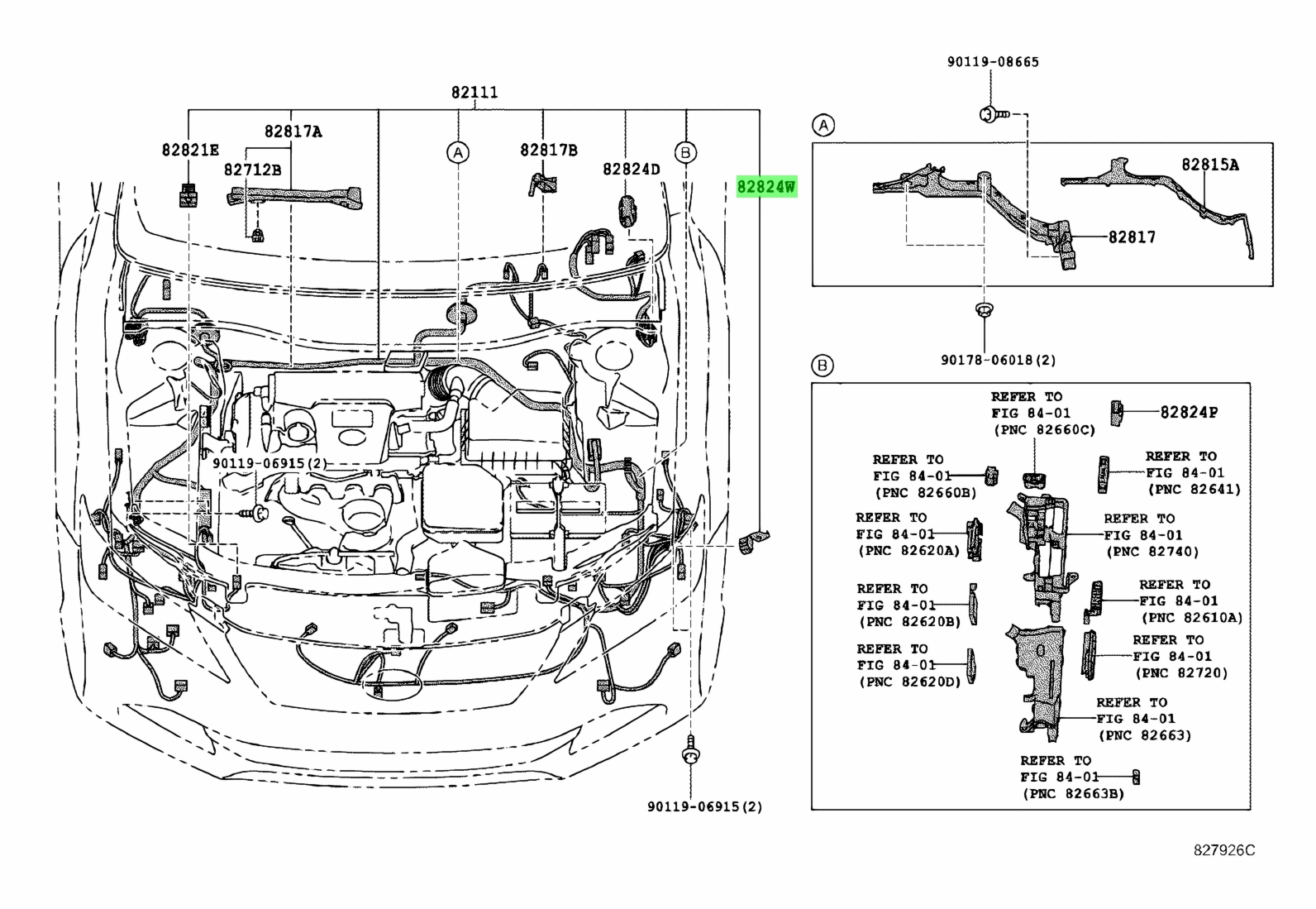 Buy Genuine Toyota 8282448020 (82824-48020) Connector, Wiring Harness ...