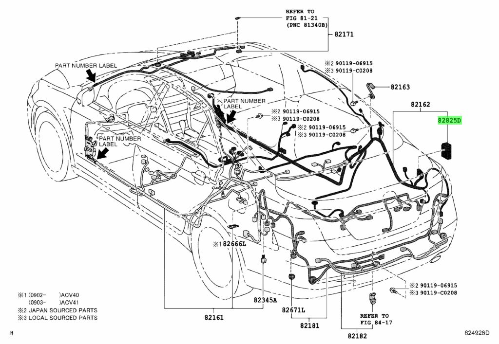 Buy Genuine Toyota 8282448080 (82824-48080) Connector, Wiring Harness ...