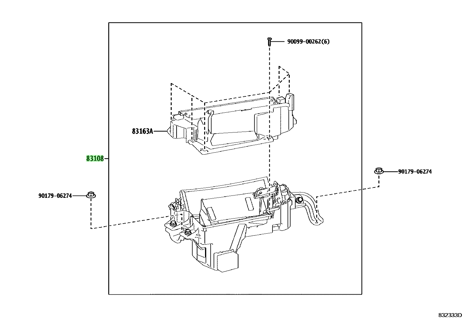 Buy Genuine Toyota 8310842110 (83108-42110) Mirror Sub-Assy, Meter ...