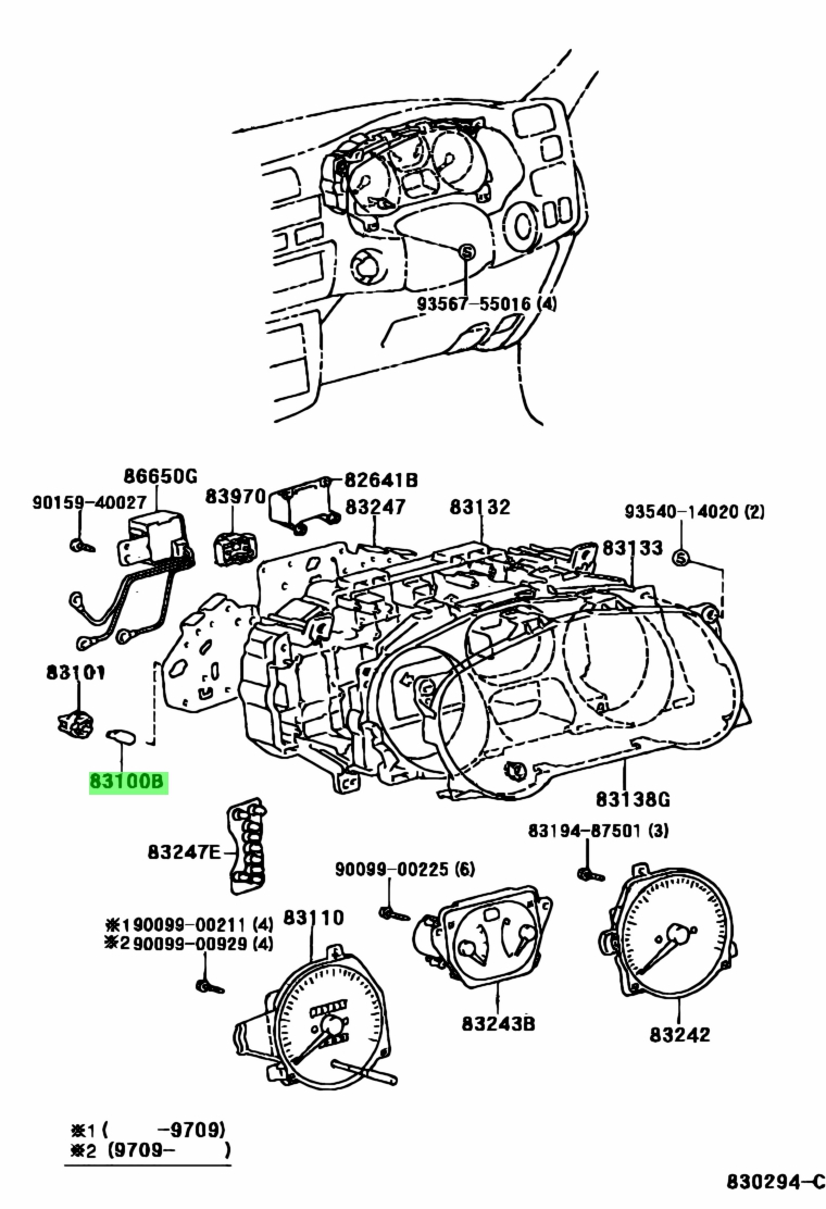Купить Toyota 8311932010 (83119-32010) Лампочка Подсветки Панели ...