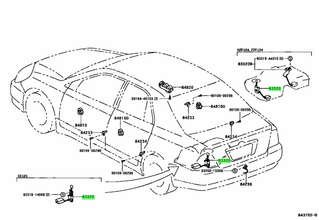 Купить Toyota 8332012640 (83320-12640) Датчик Уровня Топлива. Цены ...