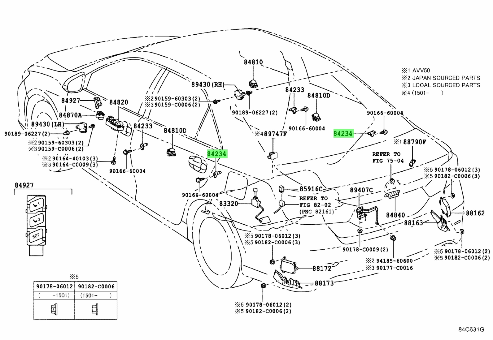Buy Genuine Toyota 842310R010 (84231-0R010) Switch Assy, Courtesy Lamp ...