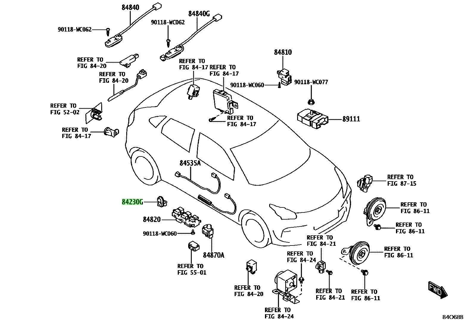 Buy Genuine Toyota 84231WC002 (84231-WC002) Switch Assy, Courtesy Lamp ...