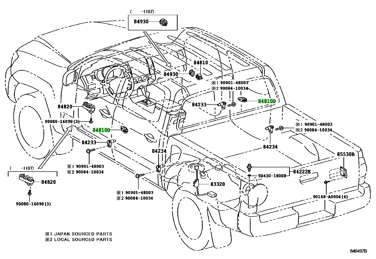 Buy Genuine Toyota 84810AA010E3 (84810-AA010-E3) Switch Assy, Power ...