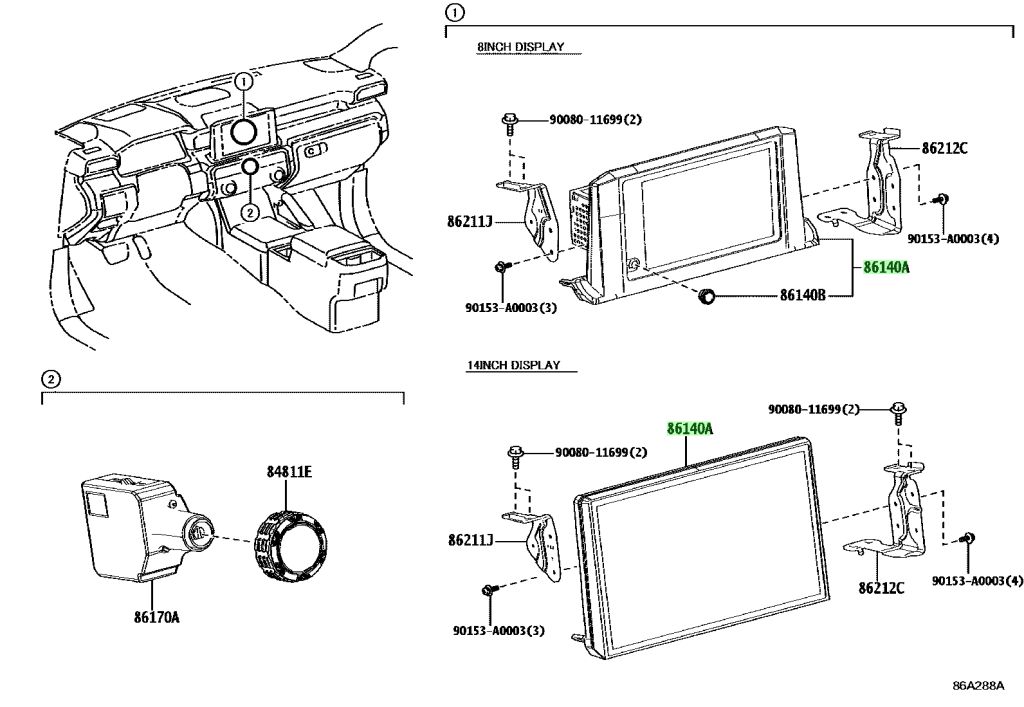 Buy Genuine Toyota 86100AK040 (86100-AK040) Receiver Assy, Radio ...