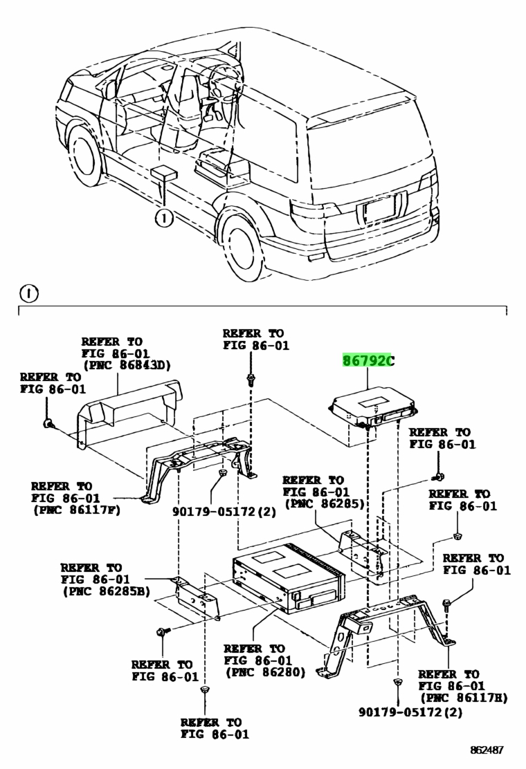 Buy Genuine Toyota 8679258070 (86792-58070) Computer, Parking Assist ...