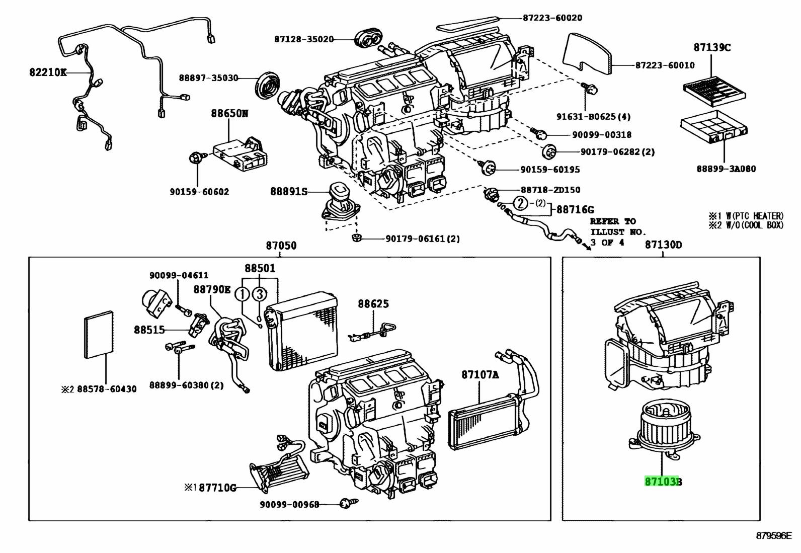 Buy Genuine Toyota 8710360390 (87103-60390) Motor Sub-Assy, Blower W ...