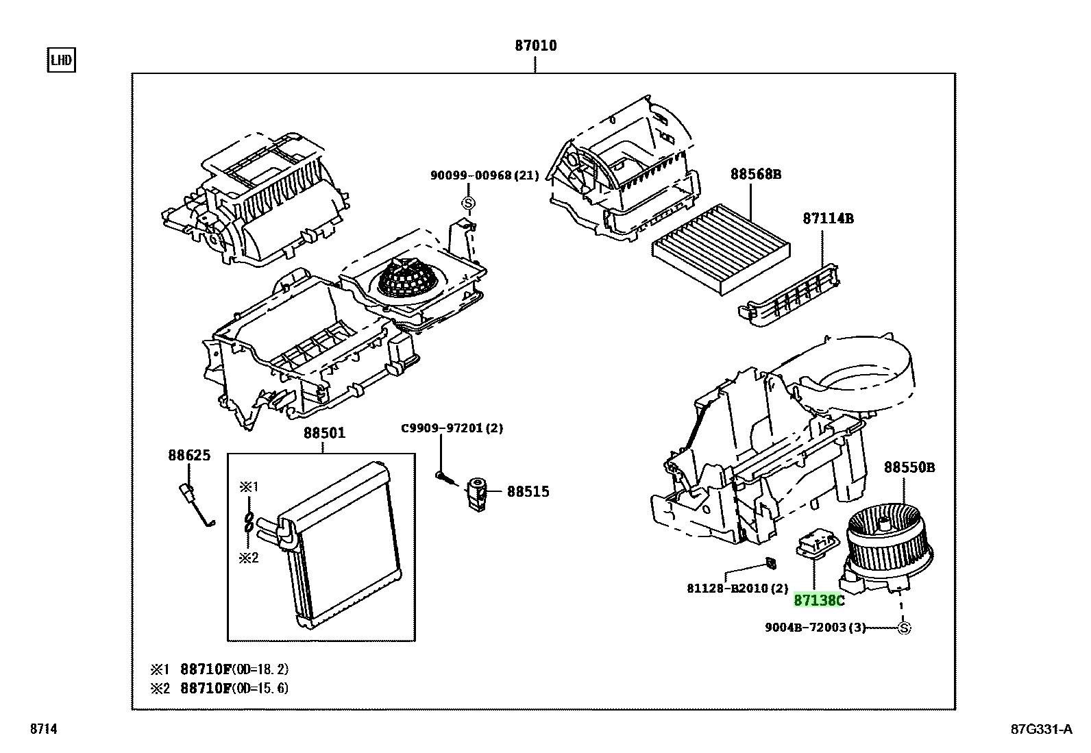 Buy Genuine Toyota 87138BZ140 (87138-BZ140) Resistor, Blower. Prices ...