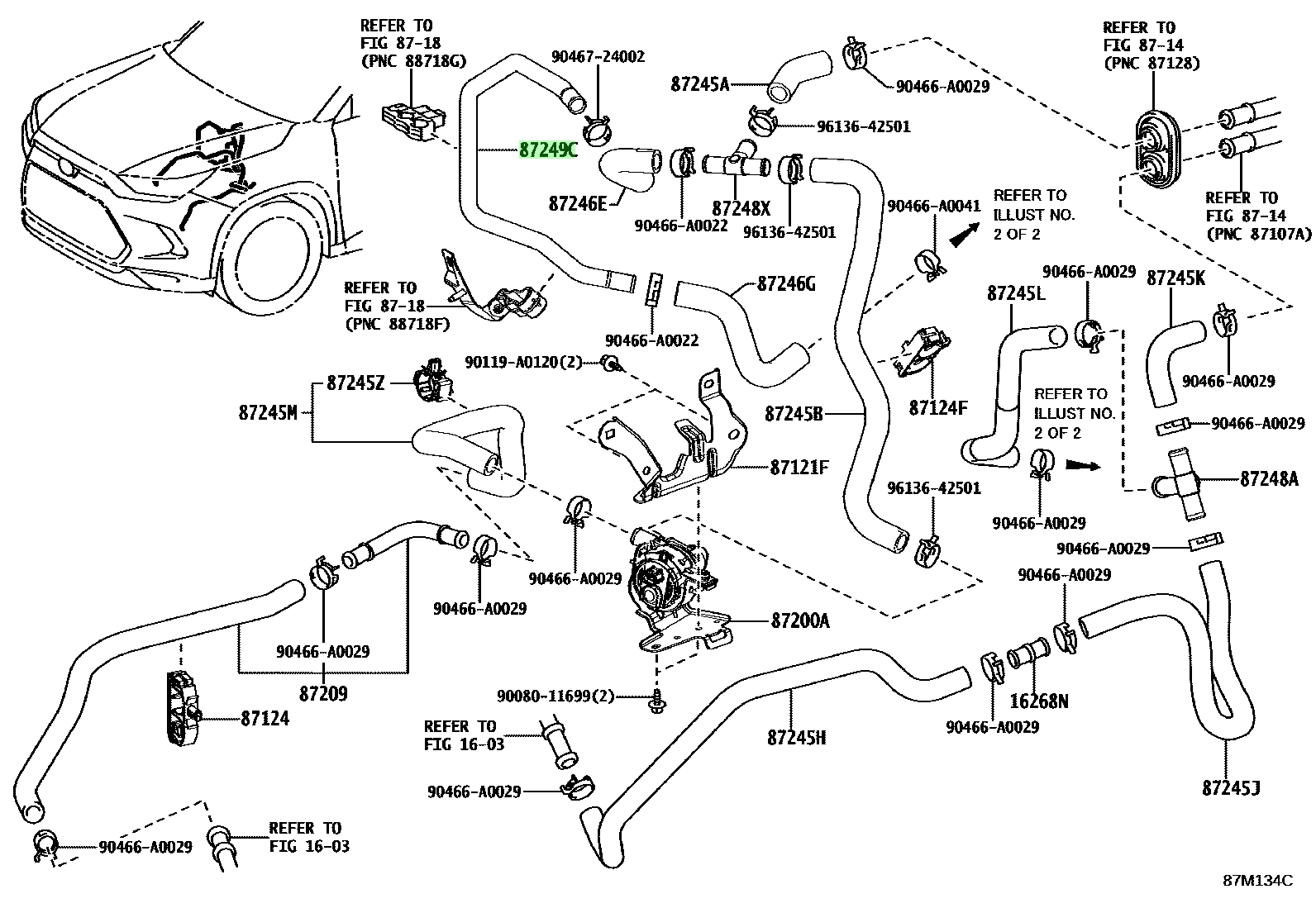 Buy Genuine Toyota 872080E310 (87208-0E310) Pipe, Heater Water Outlet ...