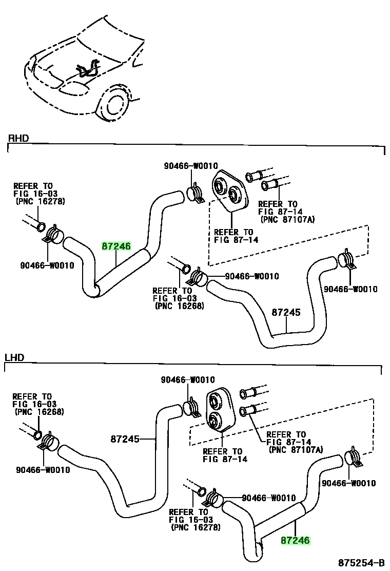 Buy Genuine Toyota 8724505580 (87245-05580) Hose, Heater Water, Outlet ...