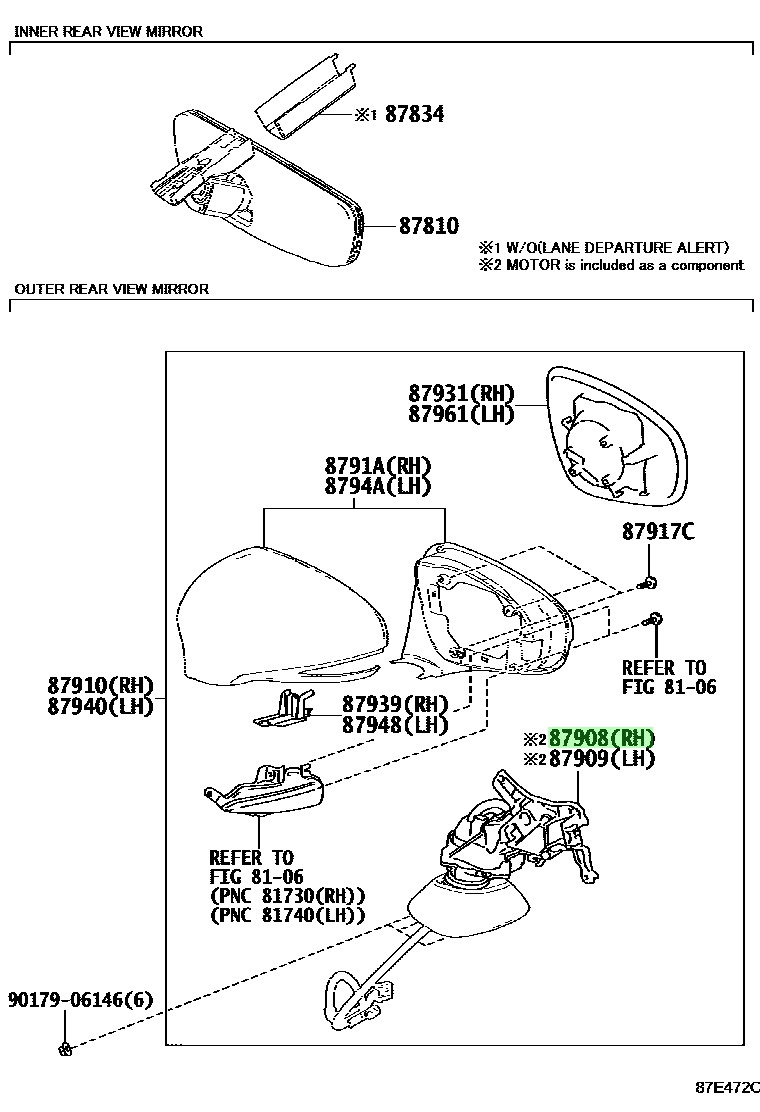 Buy Genuine Toyota 8790824520A1 (87908-24520-A1) Actuator Assy, Outer ...