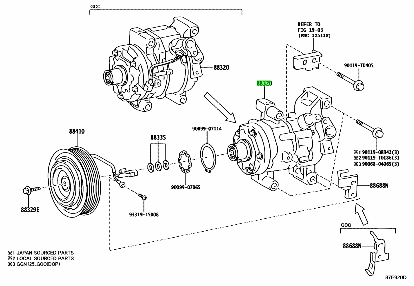 Buy Genuine Toyota 883200K530 (88320-0K530) Compressor Assy, Cooler for ...