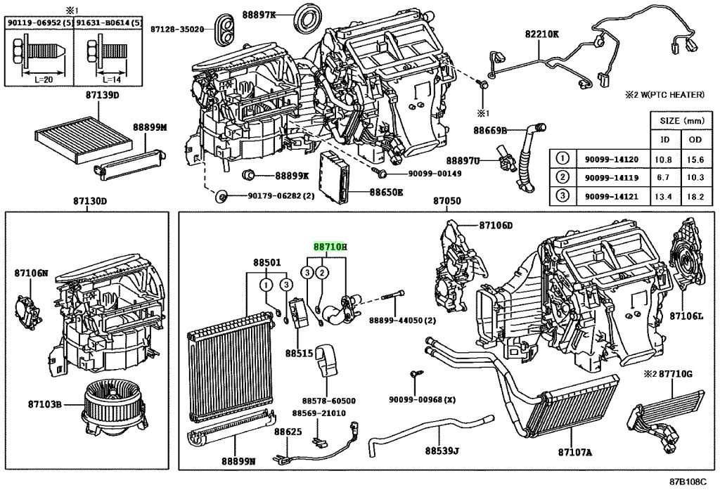 Buy Genuine Toyota 8871060B80 (88710-60B80) Tube & Accessory Assy, Air ...