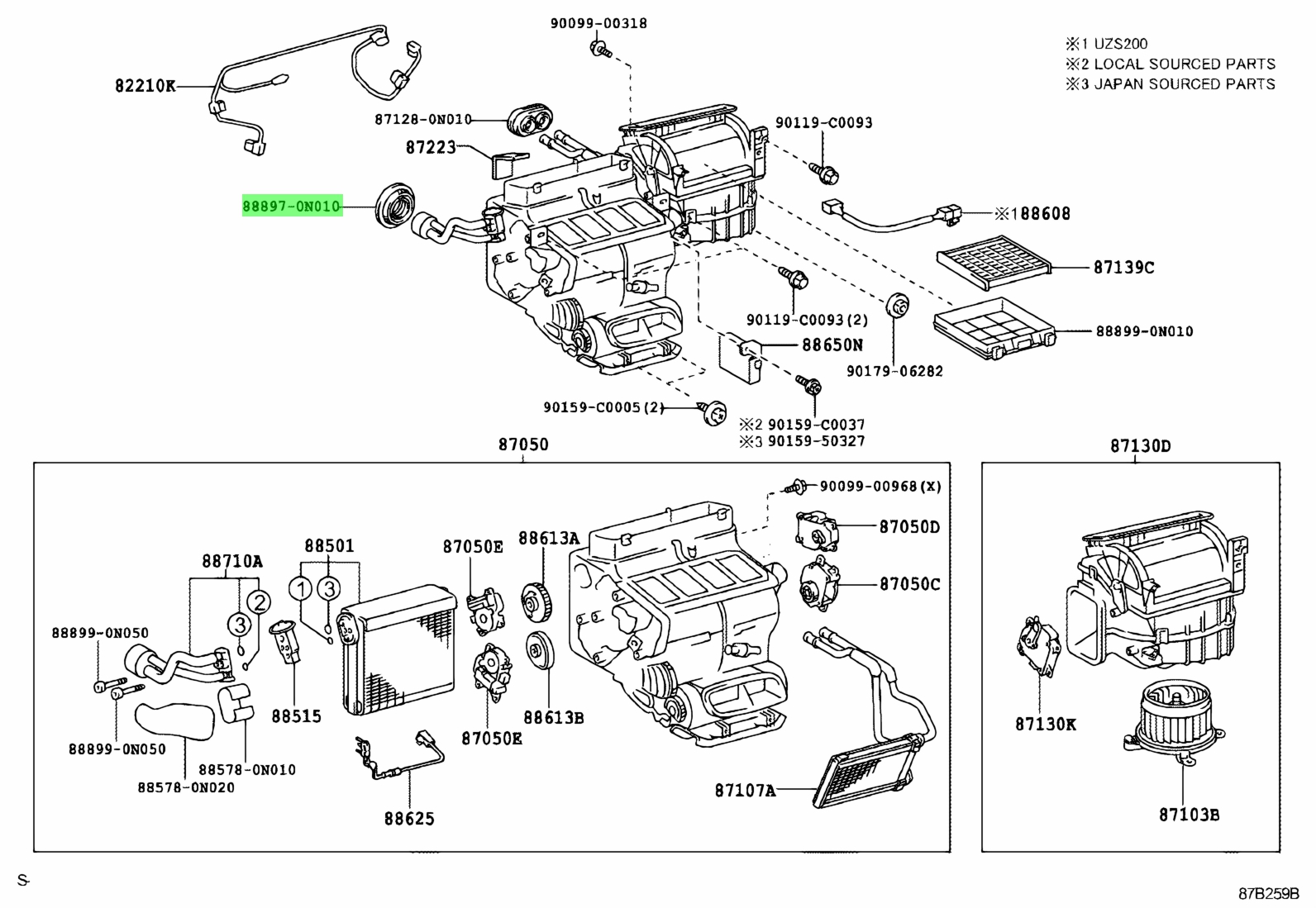 Buy Genuine Toyota 888970N010 (88897-0N010) Grommet, (For Cooler Pipe ...