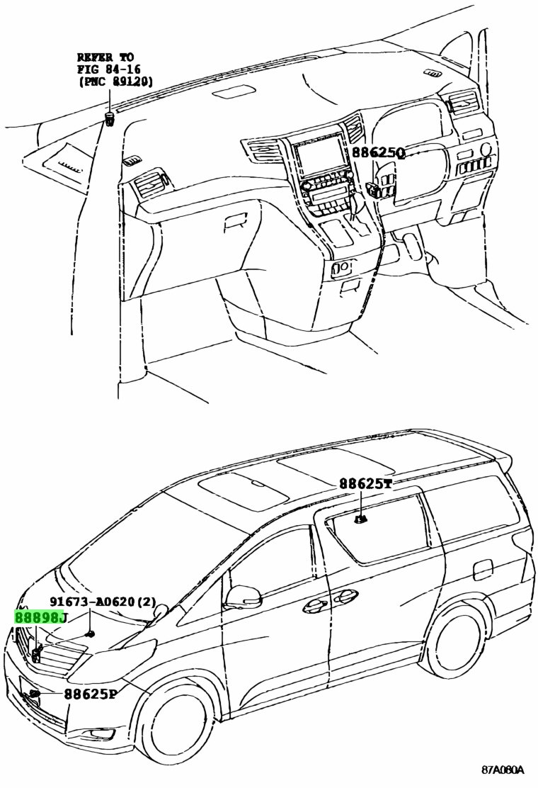 Buy Genuine Toyota 8889858031 (88898-58031) Sensor, Smog Ventilation ...