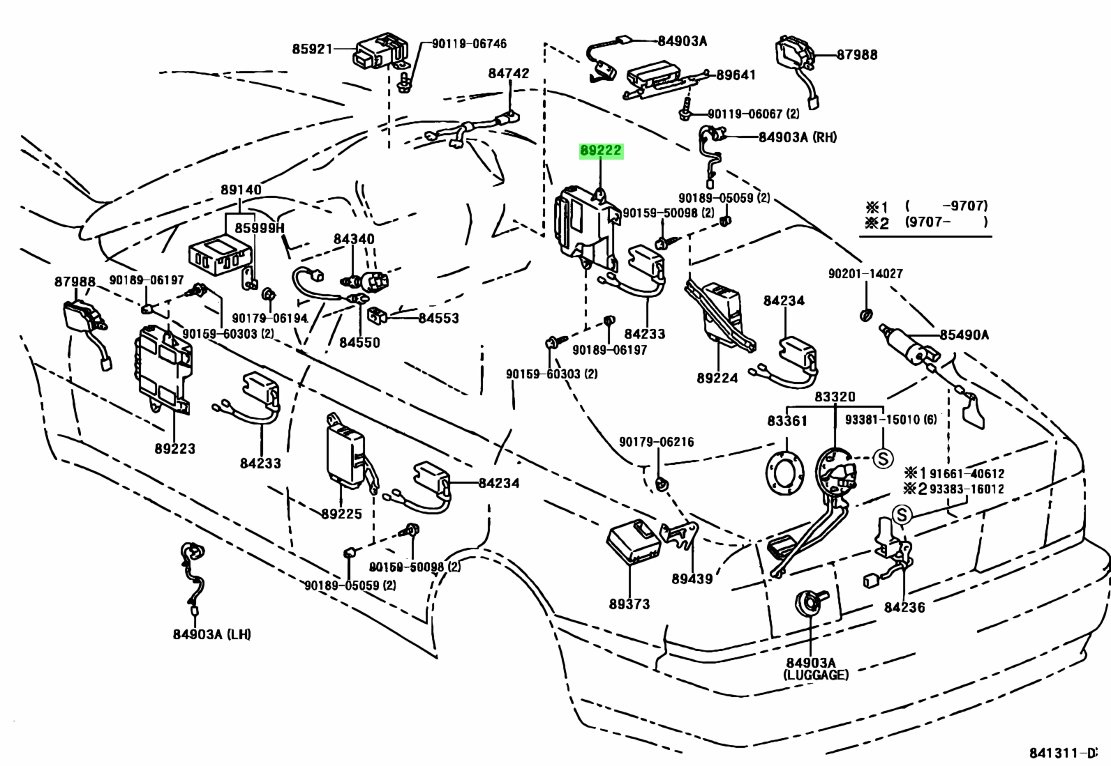 Buy Genuine Toyota 8922250070 (89222-50070) Computer, Multiplex Network ...
