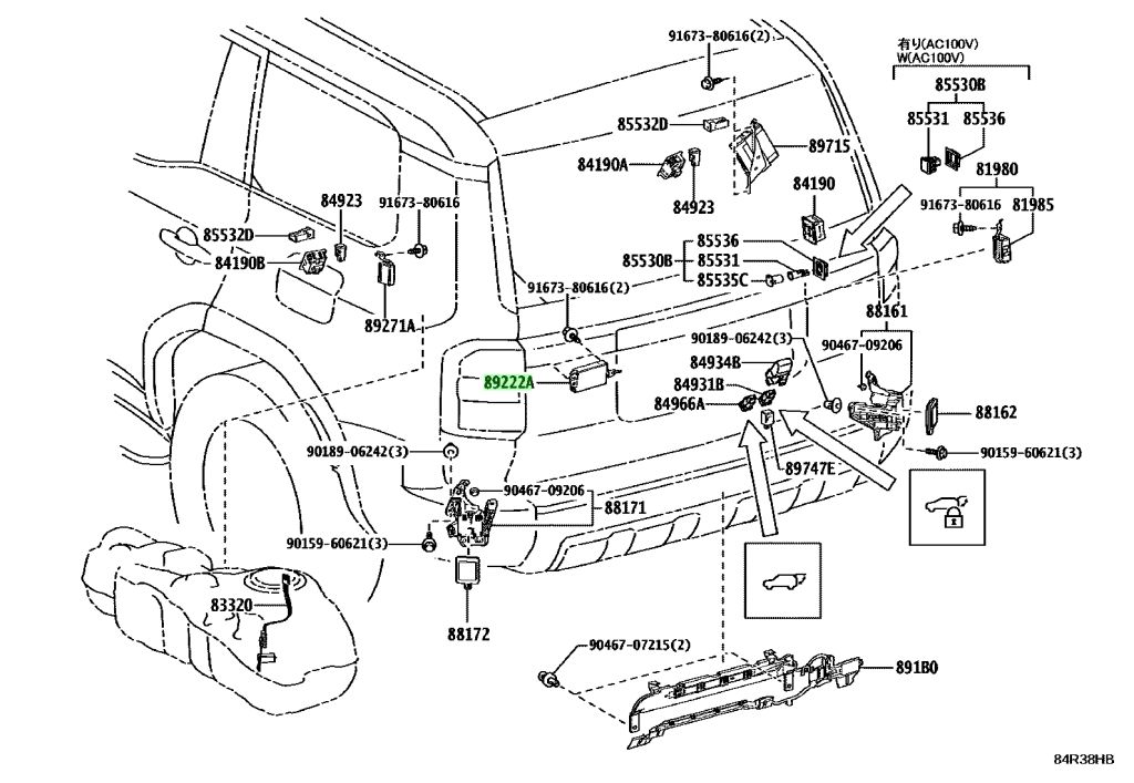 Buy Genuine Toyota 8922260130 (89222-60130) Computer, Multiplex Network ...