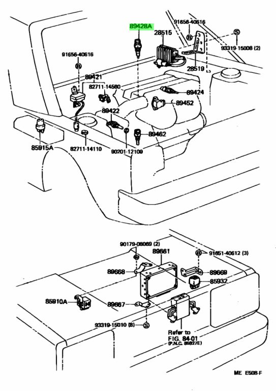 Buy Genuine Toyota 8942828030 (89428-28030) Switch, Temperature. Photos ...