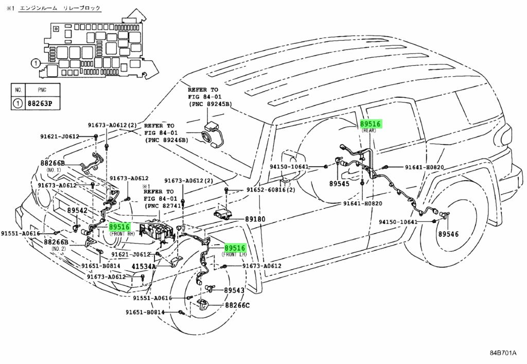 Buy Genuine Toyota 8951660280 (89516-60280) Wire, Skid Control Sensor ...