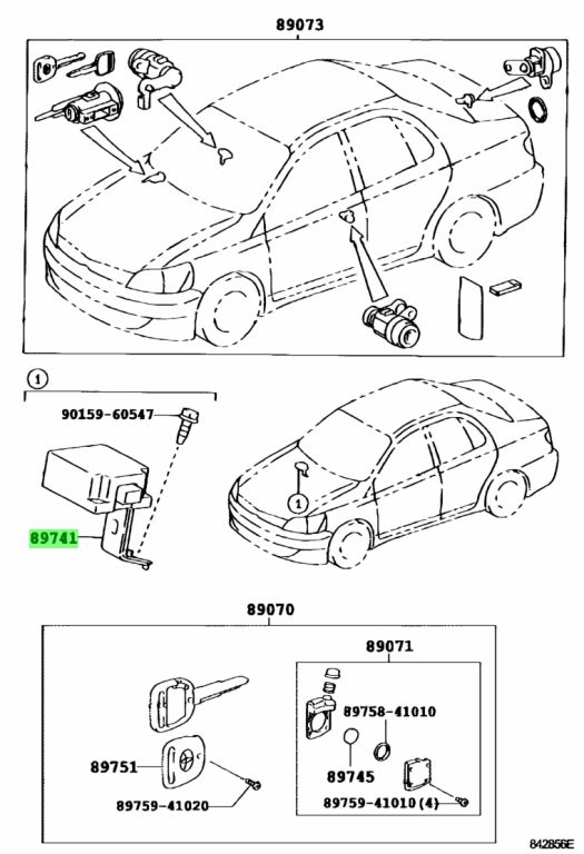 Buy Genuine Toyota 8974152010 (89741-52010) Receiver, Door Control ...