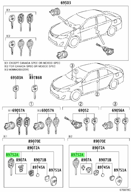 Buy Genuine Toyota 897520R040 (89752-0R040) Case, Transmitter Housing ...