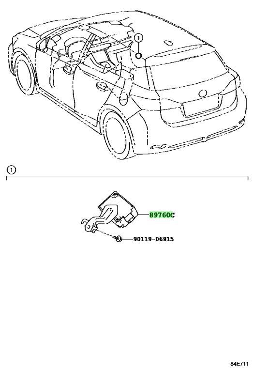 Buy Genuine Toyota 8976076080 (89760-76080) Receiver Assy, Tire ...