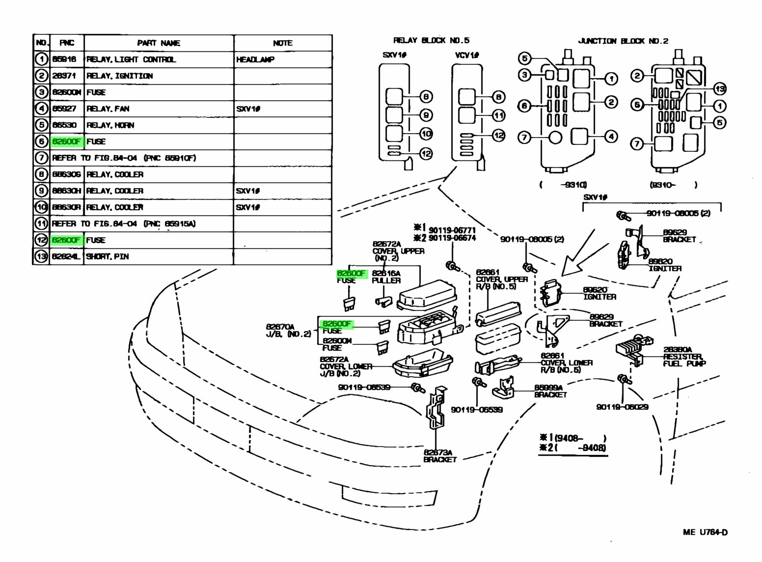 Buy Genuine Toyota 9008082013 (90080-82013) Fuse, Fuse Block. Prices ...