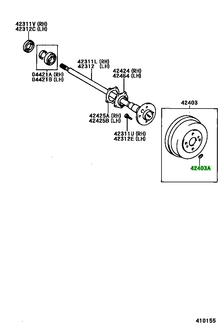 Buy Genuine Toyota 9008093017 (90080-93017) Piece, Balance (For Rear ...