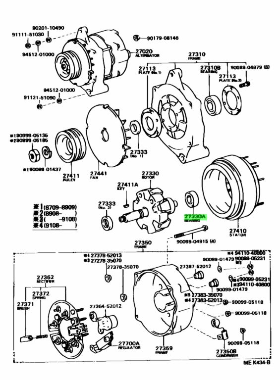 Buy Genuine Toyota 9009910116 (90099-10116) Bearing. Prices, fast ...
