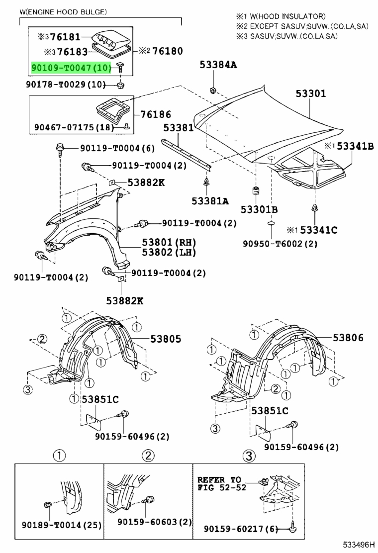 Buy Genuine Toyota 90109T0047 (90109-T0047) Bolt. Prices, fast shipping ...