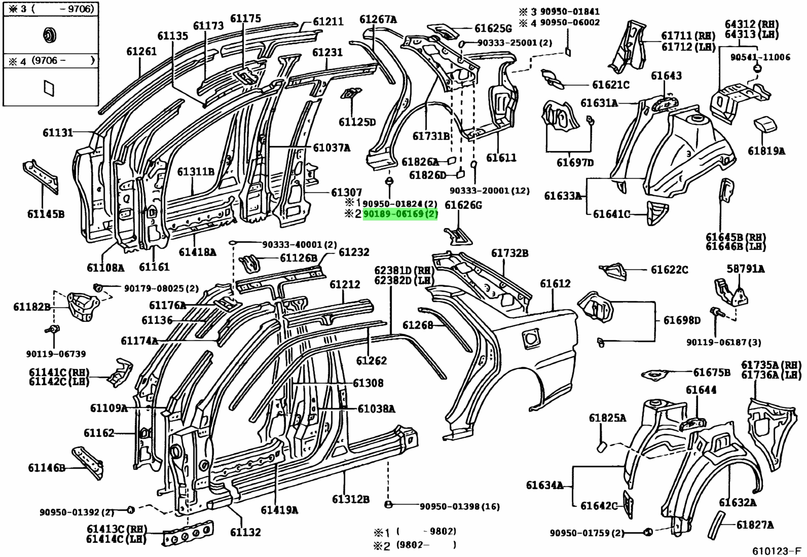 Toyota 9018906169 90189 06169 Toyota 9018906169 90189 06169