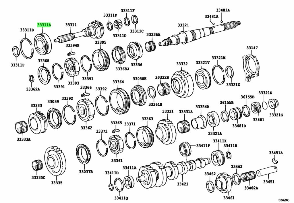 Buy Genuine Toyota 9036345010 (90363-45010) Bearing (For Input Shaft ...