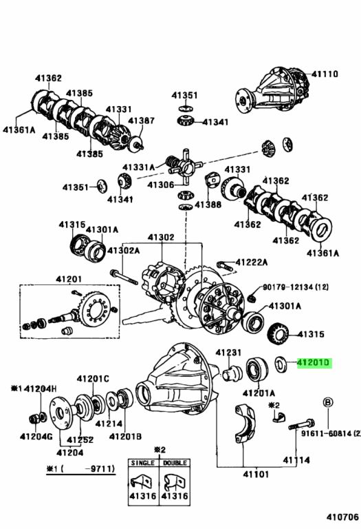 Buy Genuine Toyota 9056440004 (90564-40004) Shim (For Front Diff Drive ...