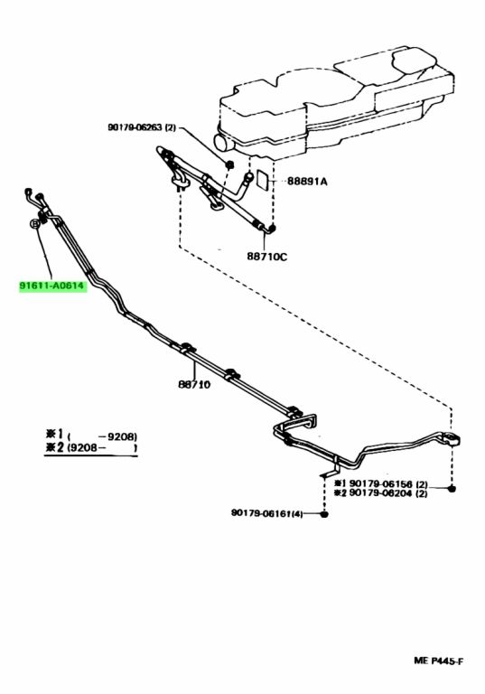 Buy Genuine Toyota 91611A0614 (91611-A0614) Bolt. Prices, fast shipping ...