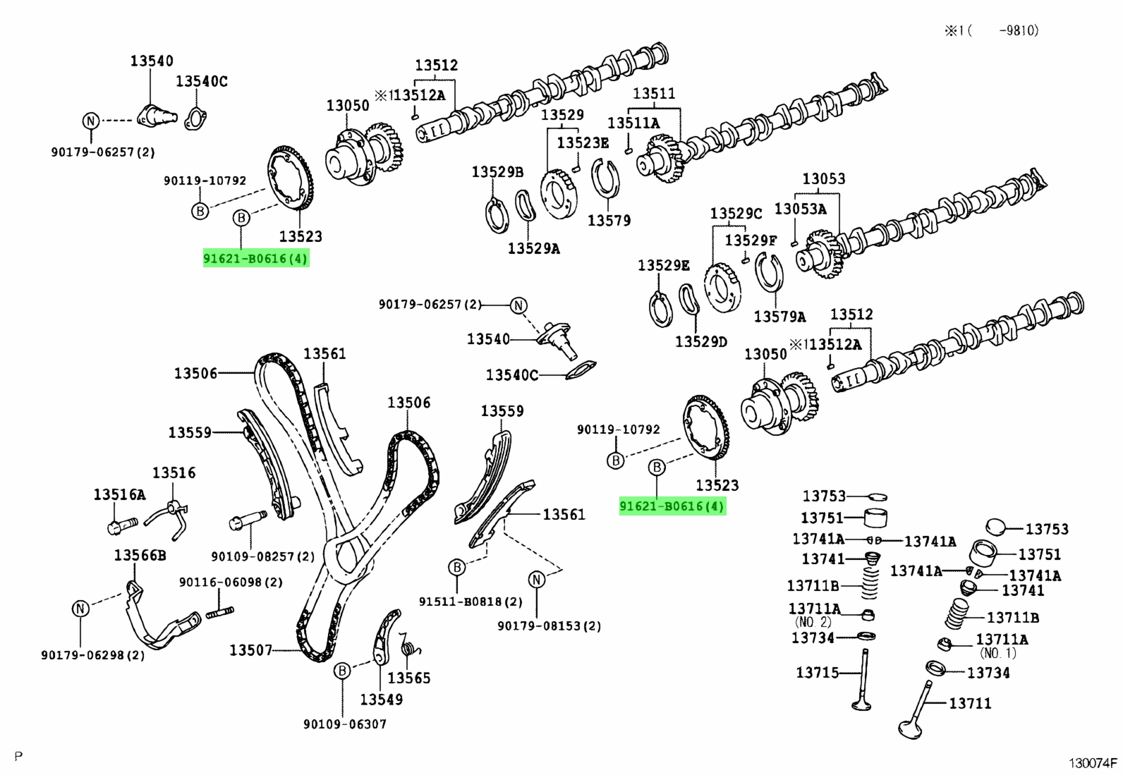 Купить Toyota 91621B0616 (91621-B0616) Болт Металлический. Цены ...