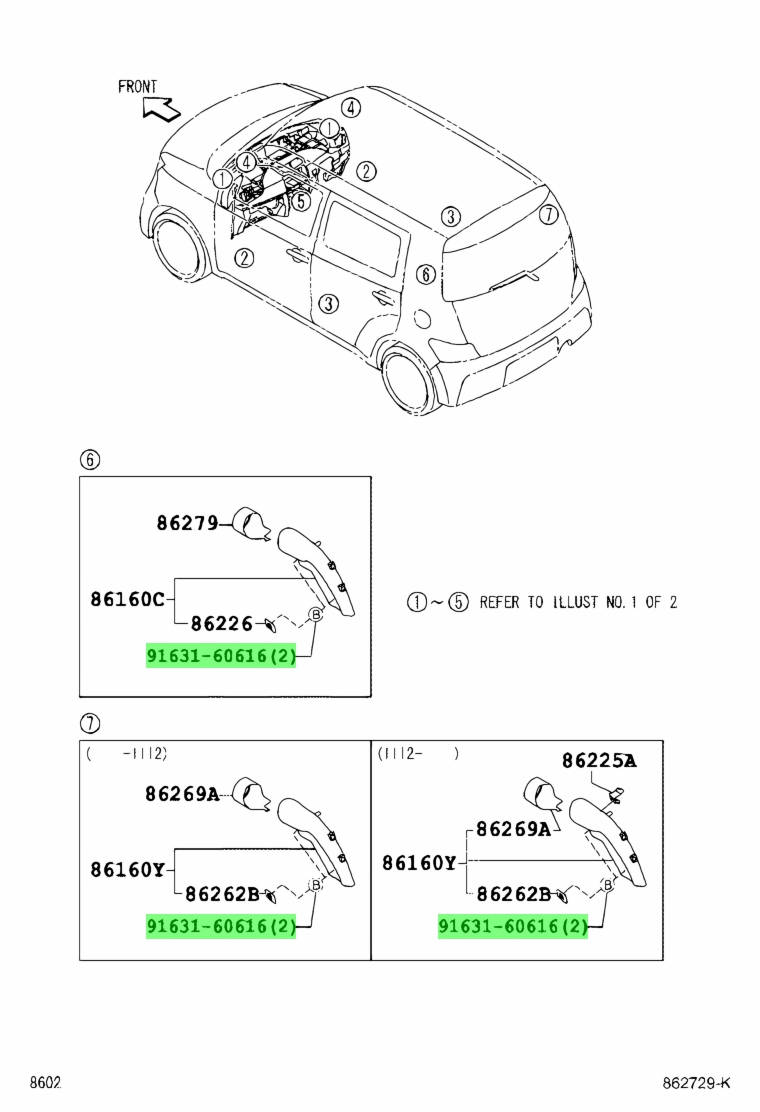 Buy Genuine Toyota 9163160616 (91631-60616) Bolt. Prices, fast shipping ...