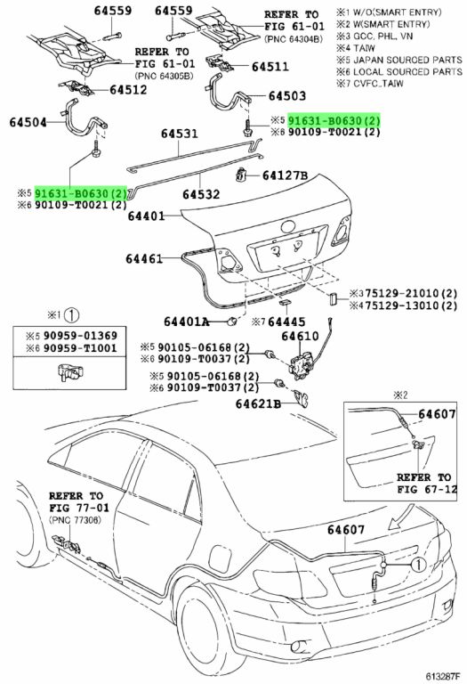 Купить Toyota 91631B0630 (91631-B0630) Болт С Шайбой. Цены, быстрая ...