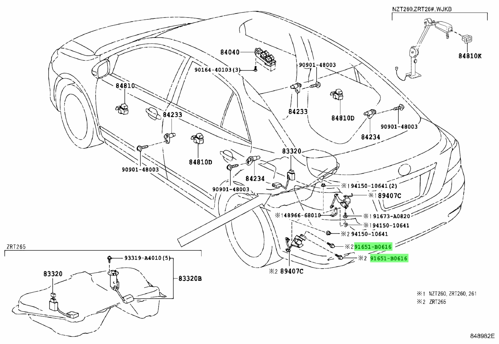 Buy Genuine Toyota 91651B0616 (91651-B0616) Bolt. Prices, fast shipping ...