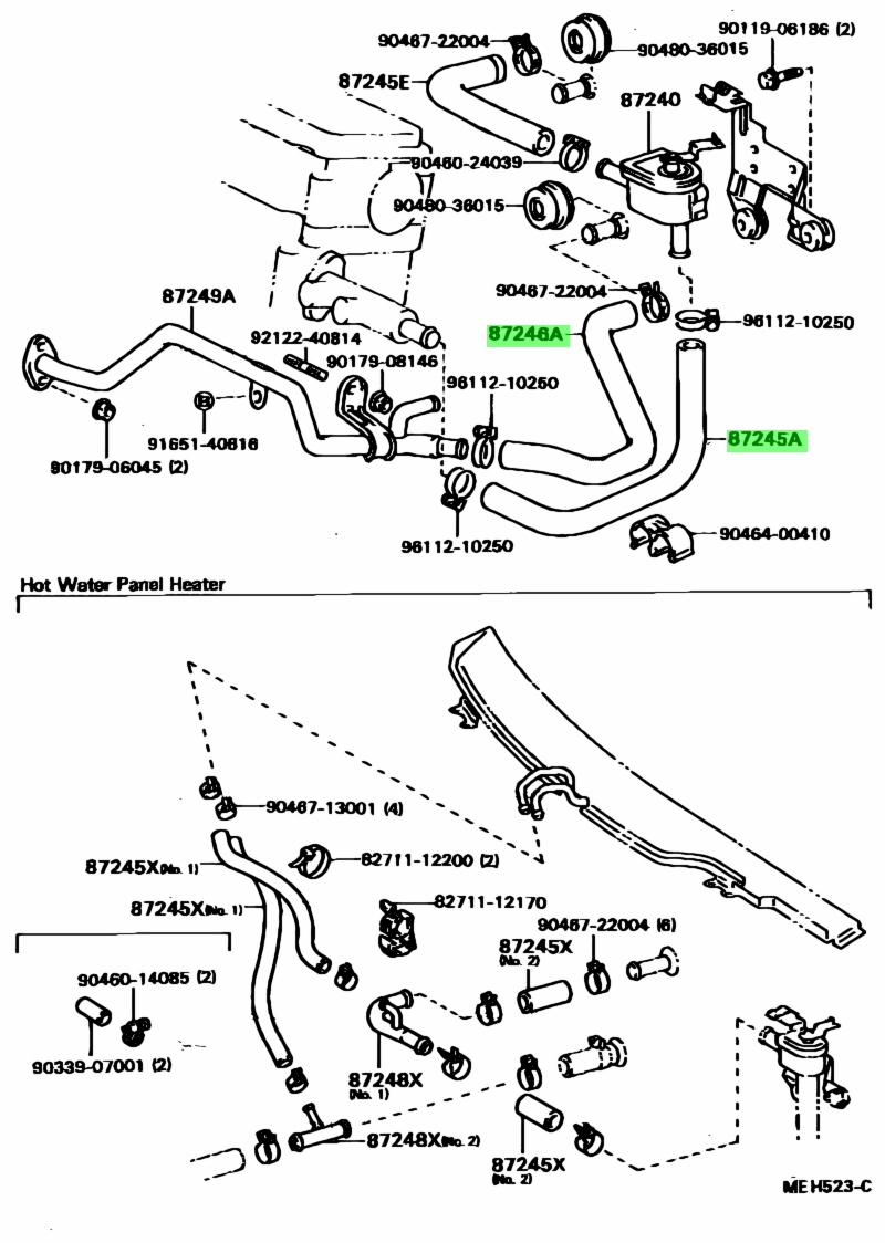 Buy Genuine Toyota 9955630500 (99556-30500) Hose, Heater Water. Prices ...