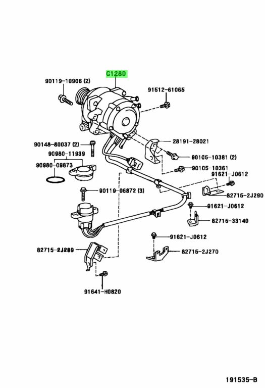 Buy Genuine Toyota G128028011 (G1280-28011) Motor Assy, Hybrid Vehicle ...