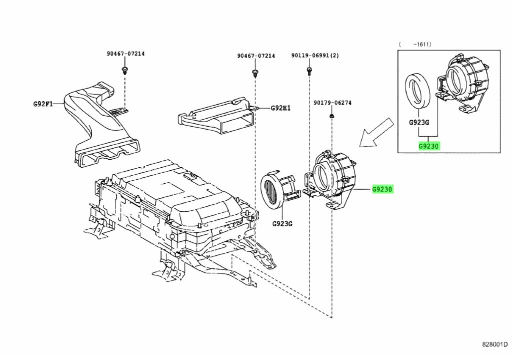Buy Genuine Toyota G923052010 (G9230-52010) Blower Assy, Battery ...