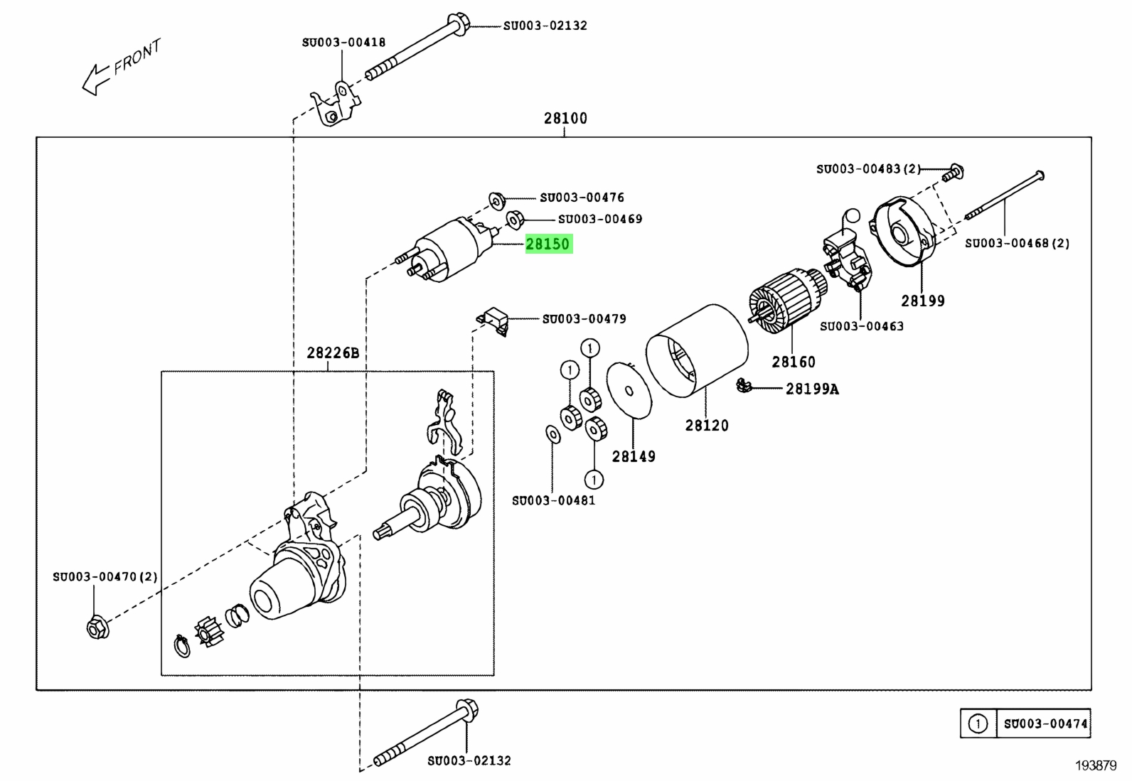 Buy Genuine Toyota SU00300472 (SU003-00472) Switch Assy, Magnet Starter ...