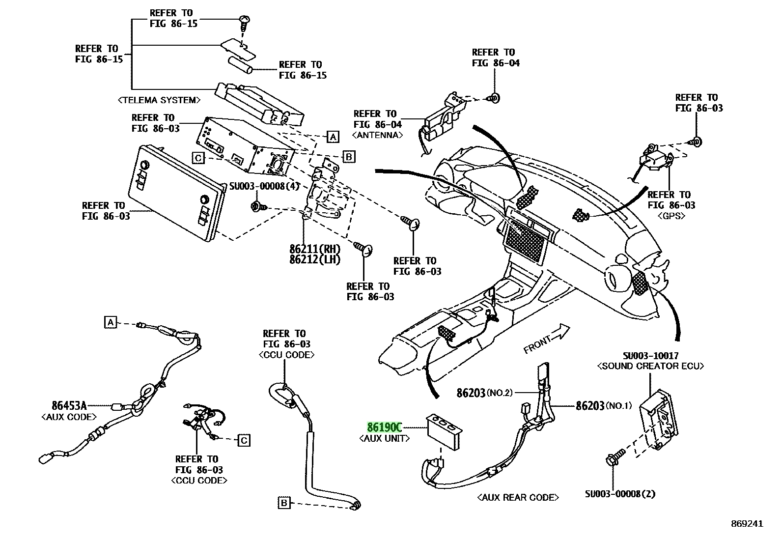 Buy Genuine Toyota SU00309645 (SU003-09645) Adapter Assy, Stereo Jack ...