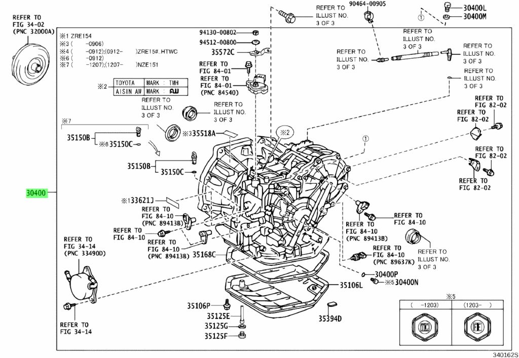 Toyota 30400-12070 (3040012070) TRANSAXLE ASSY, CONTINUOUSLY VARIABLE ...