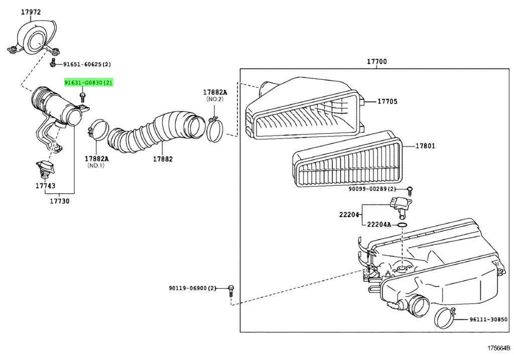 Genuine Toyota 91631-G0830 (91631G0830) BOLT - Amayama