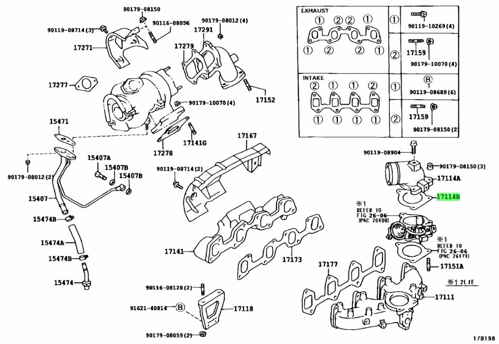 Buy Genuine Toyota 17116-67010 (1711667010) Gasket, Intake Flange ...