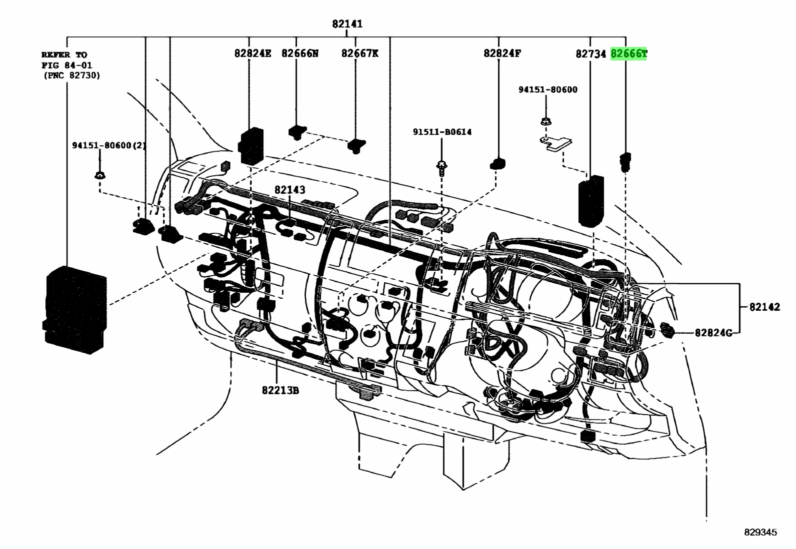 Genuine Toyota 82666-26180 (8266626180) HOLDER, CONNECTOR - Amayama